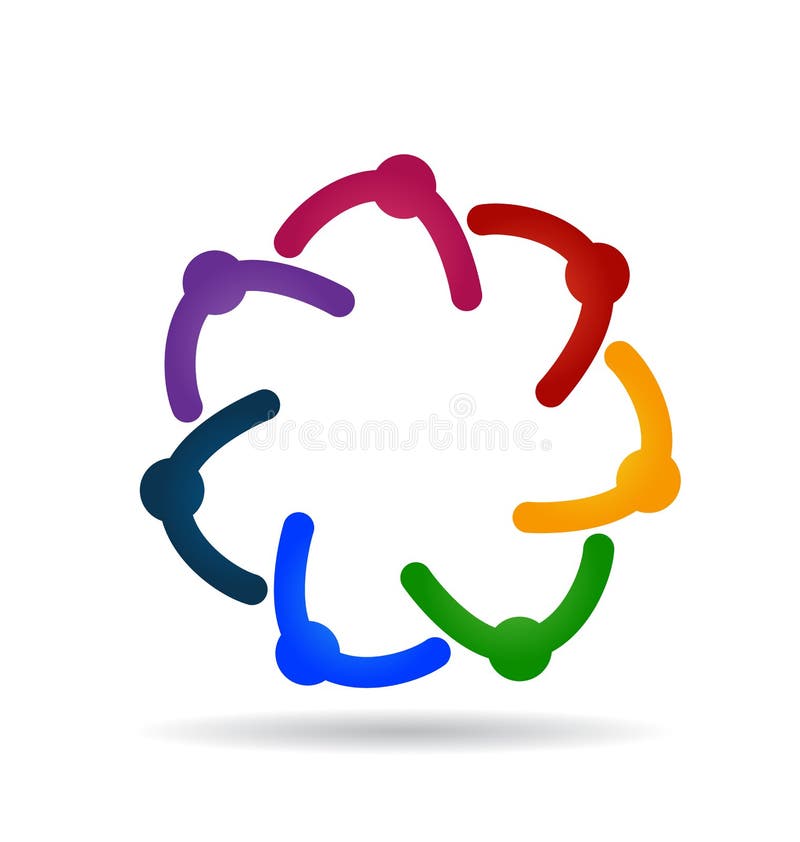 Teamwork Support People Group, Vector Logo Stock Vector - Illustration ...