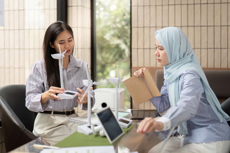 Teamwork and Sustainability. Professionals Strategizing on Sustainable ...