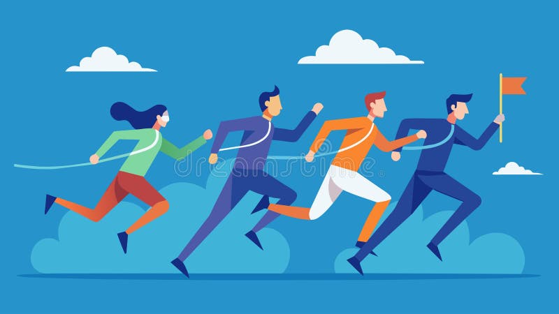 The Teamwork and Synchronization of the Relay Race As Each Member ...