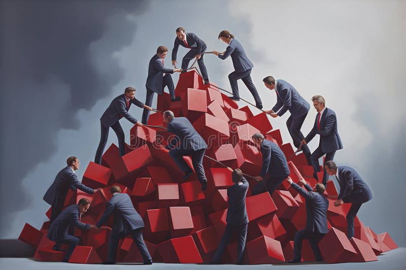 Teamwork and Synergy. Team for Success Stock Illustration ...