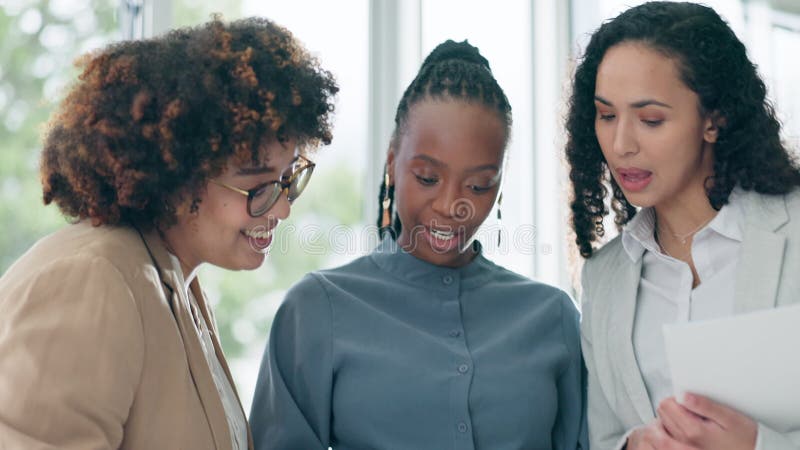 Teamwork, Tablet and Feedback with Business People in Office for ...