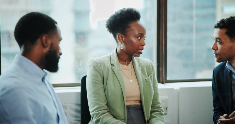 Teamwork, Talking and Planning with Business People in Meeting for ...