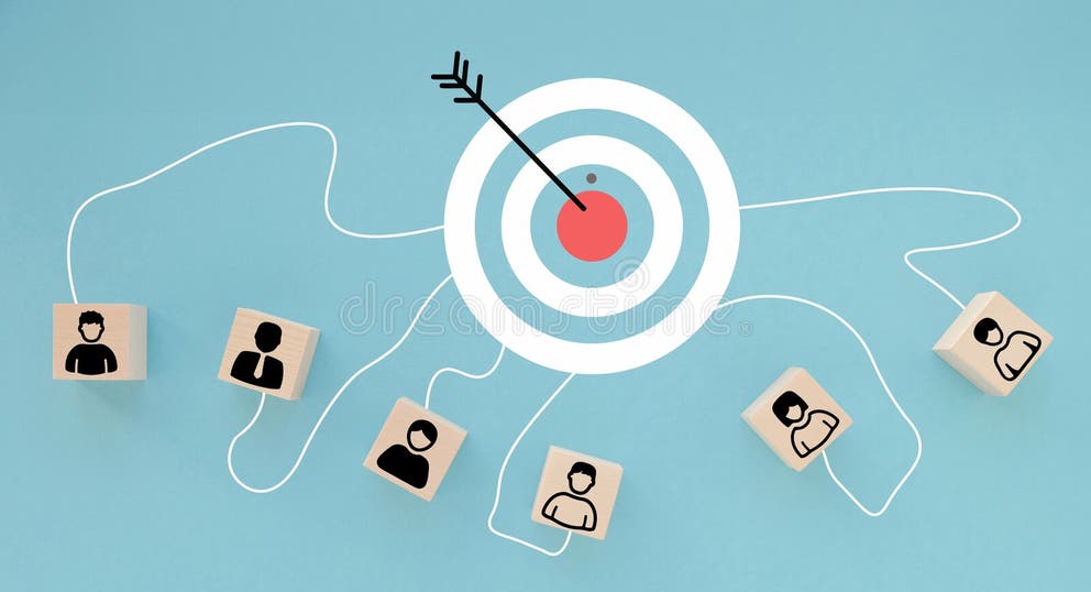 Teamwork Target on Working Together with the Same Goal Working Idea ...