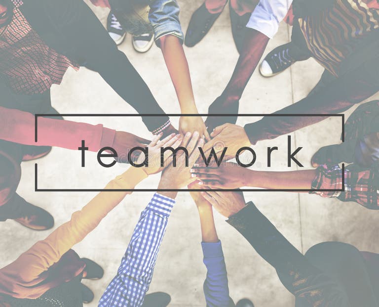 Teamwork Team Building Cooperation Relationship Concept Stock Photo ...