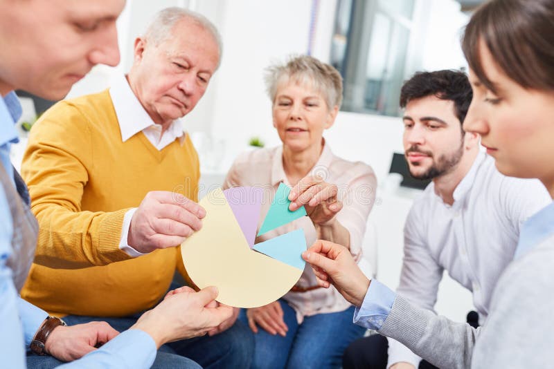 Teamwork at Team Building Workshop Stock Photo - Image of method ...