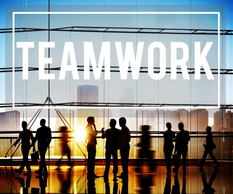 Teamwork Team Collaboration Togetherness Partnership Concept Stock ...