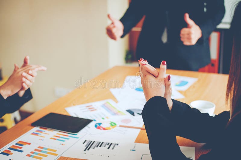 Teamwork-Team Doing Business Als Team Corporate-Sitzungen Einheit ...