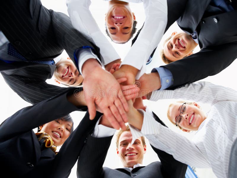 Teamwork and team spirit stock photo. Image of hand, multinational ...