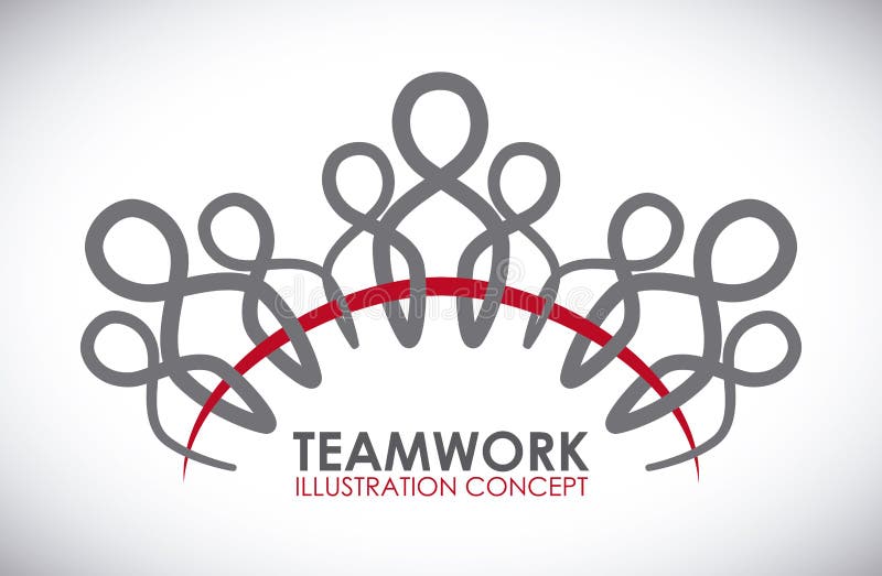 Teamwork stock illustration. Illustration of cooperation - 49764861
