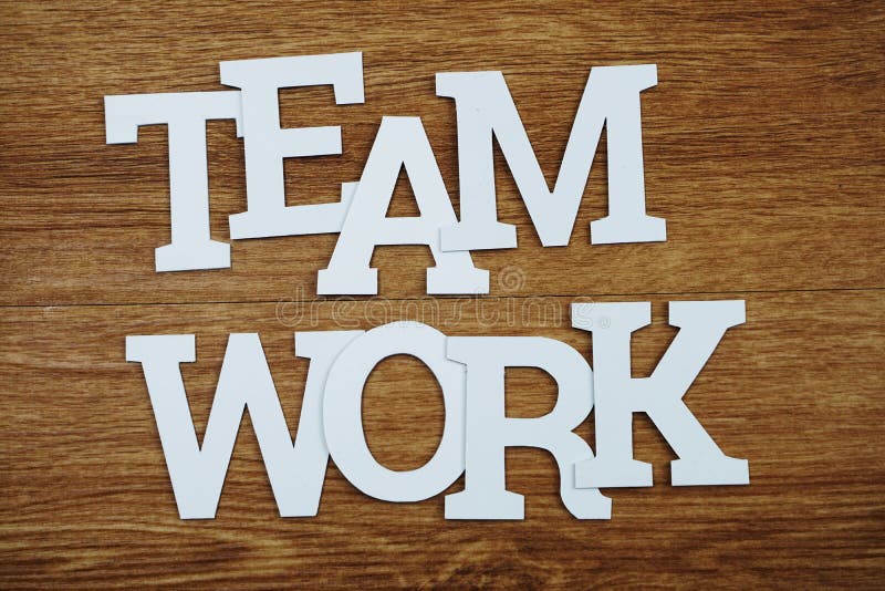 Teamwork - Alphabet Baby Blocks on White Stock Photo - Image of ...