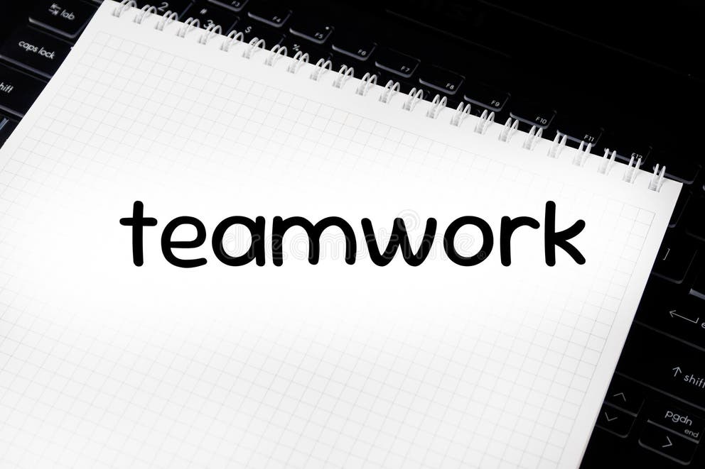 Teamwork Text Title Theme Work Employment Stock Image - Image of work ...