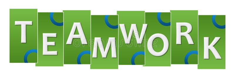 Green Teamwork stock illustration. Illustration of success - 18032200