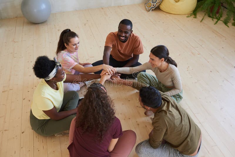 Teamwork at therapy class stock image. Image of businesswoman - 200292127