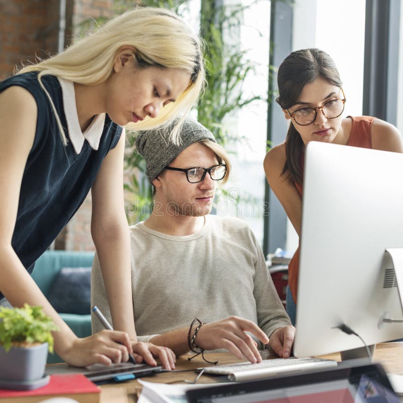 Teamwork Together Professional Occupation Concept Stock Image - Image ...