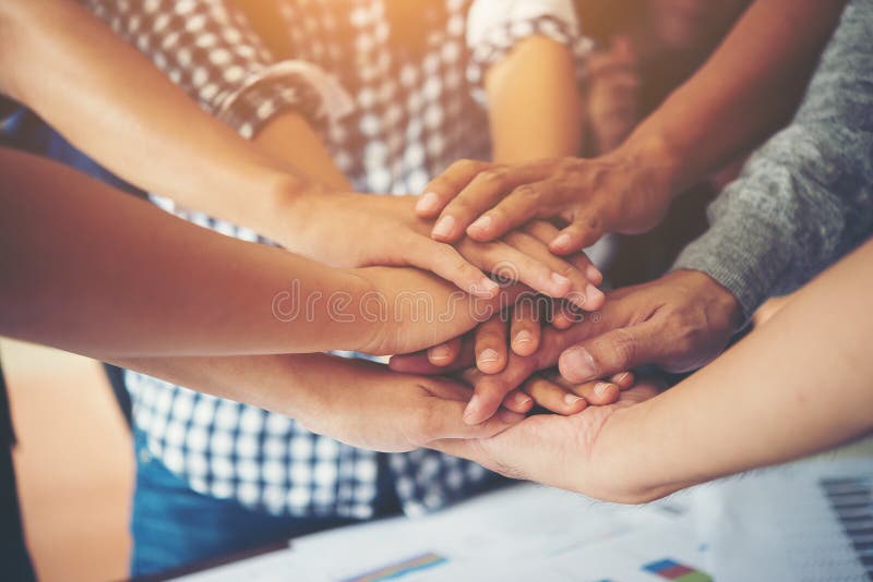 Teamwork Togetherness Collaboration, Business Teamwork Concept. Stock ...