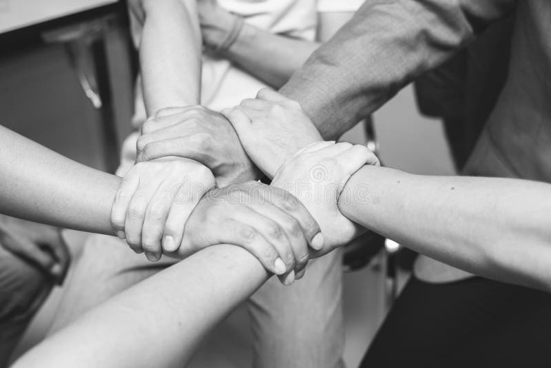 Teamwork Togetherness Collaboration Concept.Top View Stock Image ...