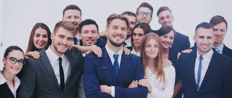 The Team of the Successful People with Their Boss Stock Image - Image ...