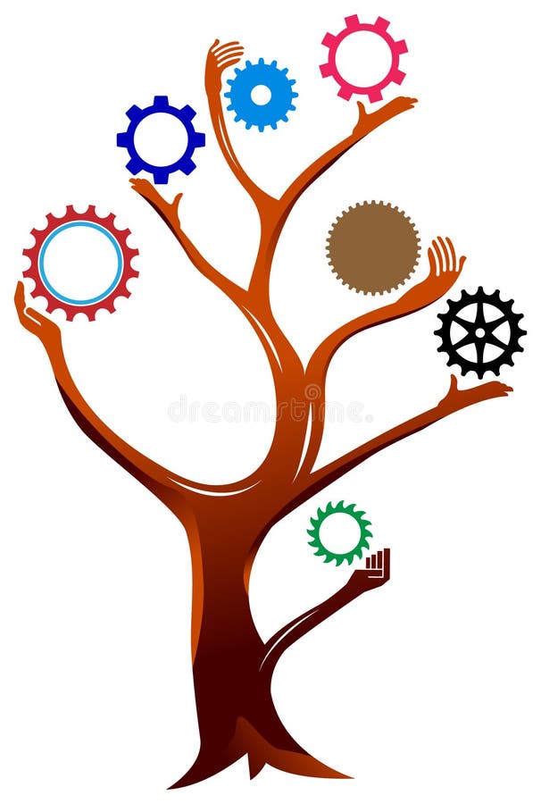 Teamwork tree stock vector. Illustration of isolated - 86563834
