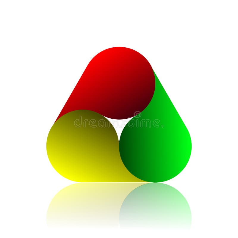Teamwork TRIANGLE LOGO Color Gradient Stock Vector - Illustration of ...