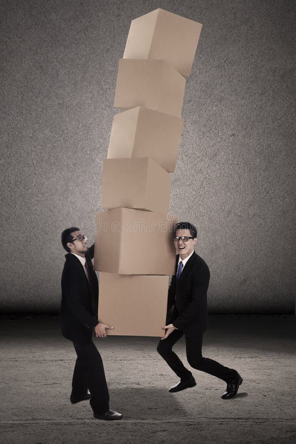 Too Many Boxes stock image. Image of weight, heavy, carton - 27313331