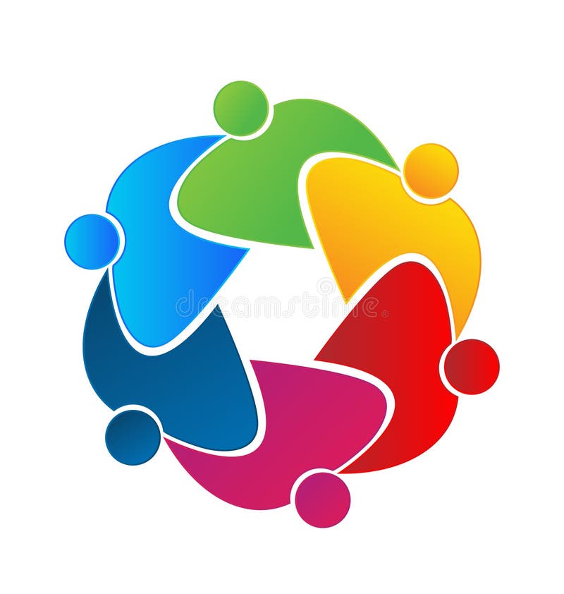 Teamwork Union People Logo Concept Stock Vector - Illustration of ...