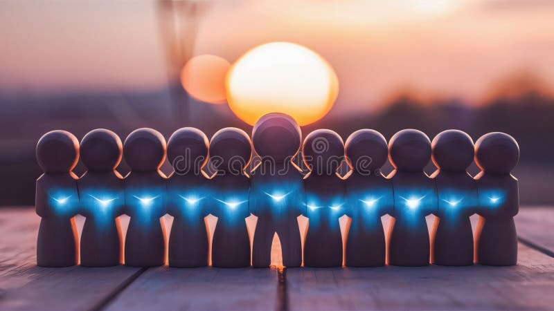 Teamwork, Unity, and Collaboration, Wooden Figures High Quality Image ...