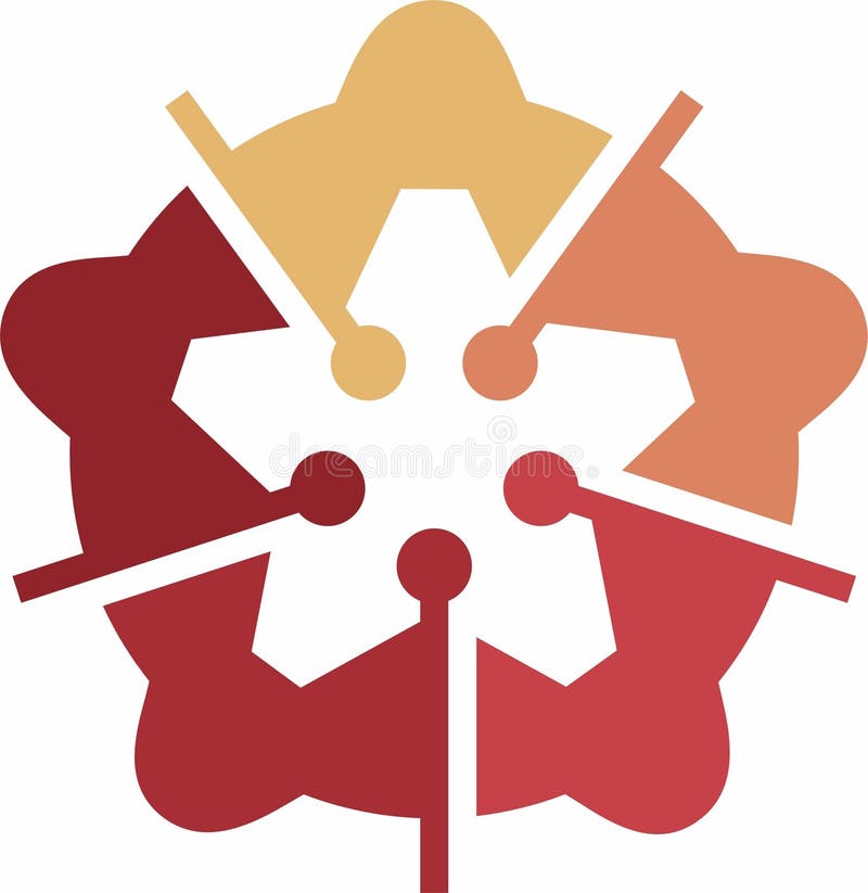 Teamwork Unity Logo design stock vector. Illustration of company ...