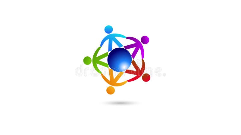 Teamwork Unity People, World Peace Concept, Video Animation Stock Video ...