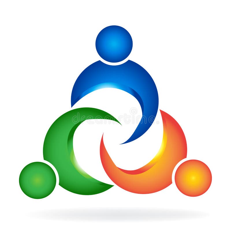 Teamwork Unity Successful People Business Id Card Icon Handshake People ...