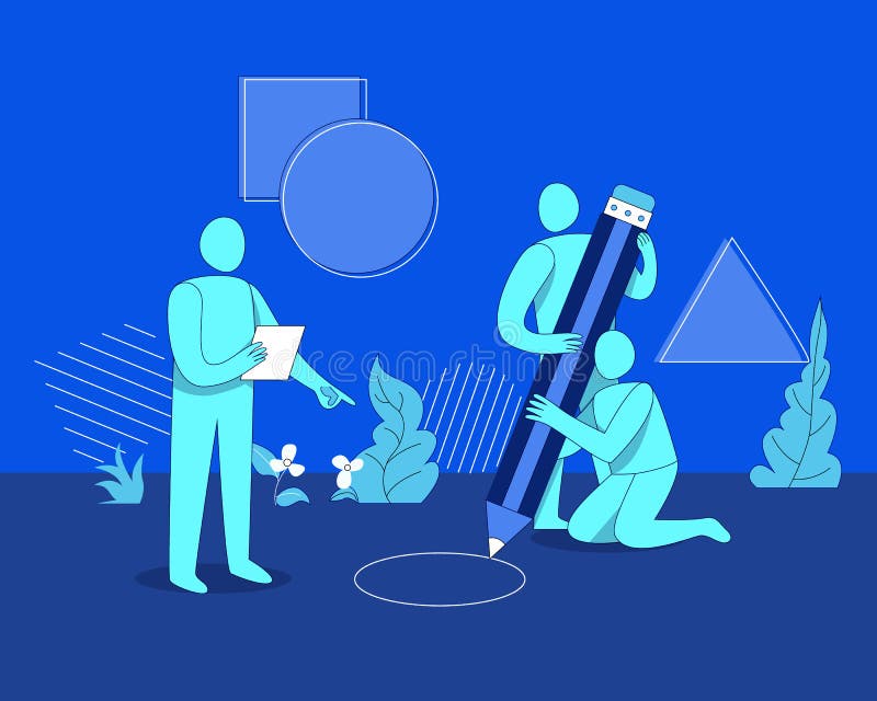 Teamwork Vector, Designer Teamwork Illustration, Bubble Men`s Team ...