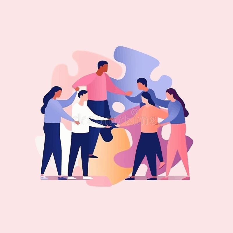 Teamwork Vector Flat Minimalistic Isolated Illustration Stock Vector ...