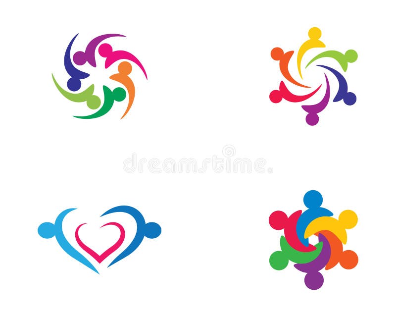 Teamwork vector icon stock vector. Illustration of group - 165078920
