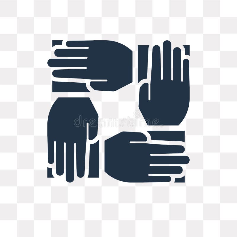 Teamwork Vector Icon Isolated on Transparent Background, Teamwork ...