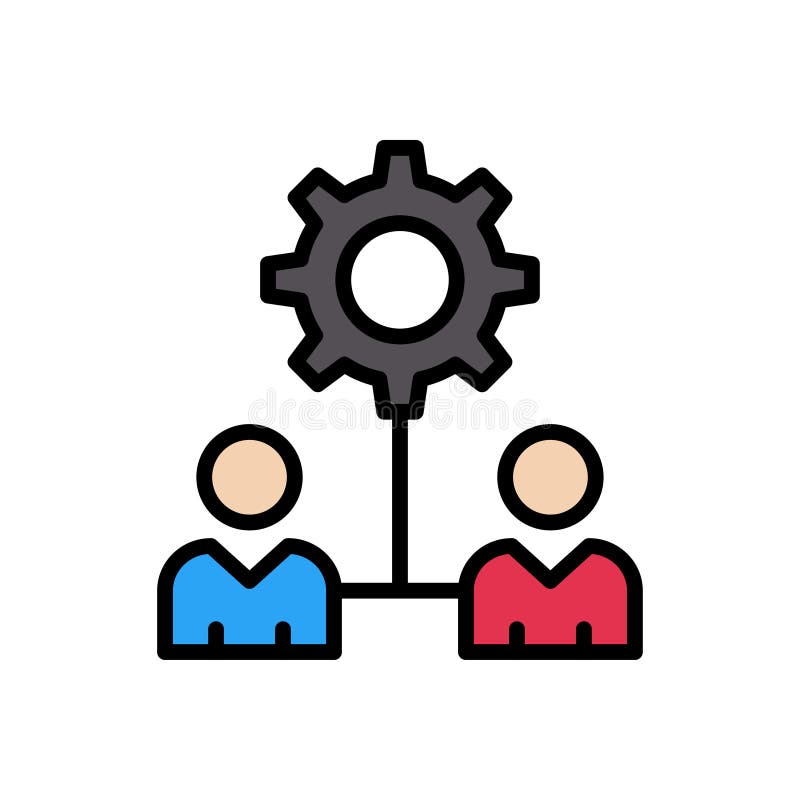 Teamwork in colour 2 stock illustration. Illustration of company - 4352196