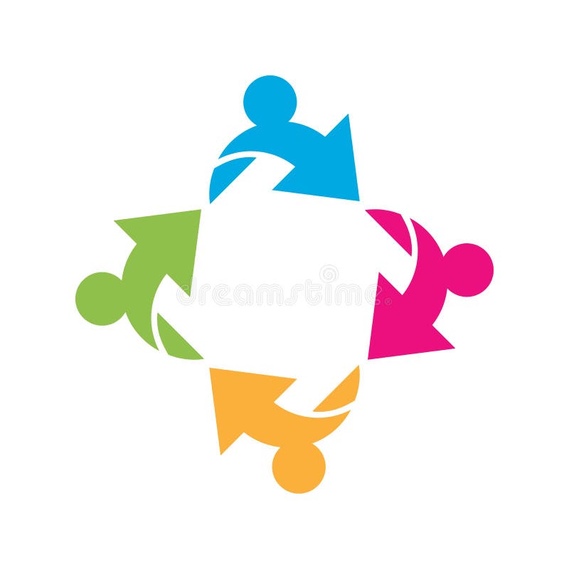 Teamwork icon set stock illustration. Illustration of family - 237299332