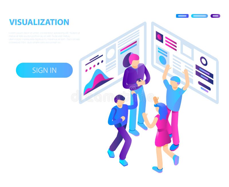 Teamwork Visualization Vector Illustration Stock Vector - Illustration ...