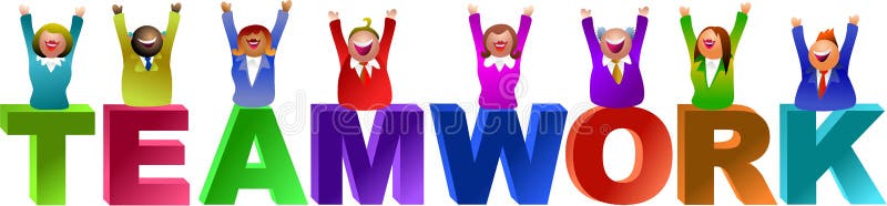 Teamwork word stock illustration. Illustration of goals - 1011229