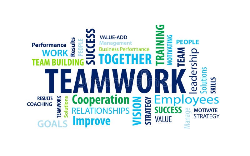 Teamwork Word Cloud stock vector. Illustration of brainstorming - 105022903 Teamwork Word Cloud stock vector. Illustration of brainstorming - 105022903