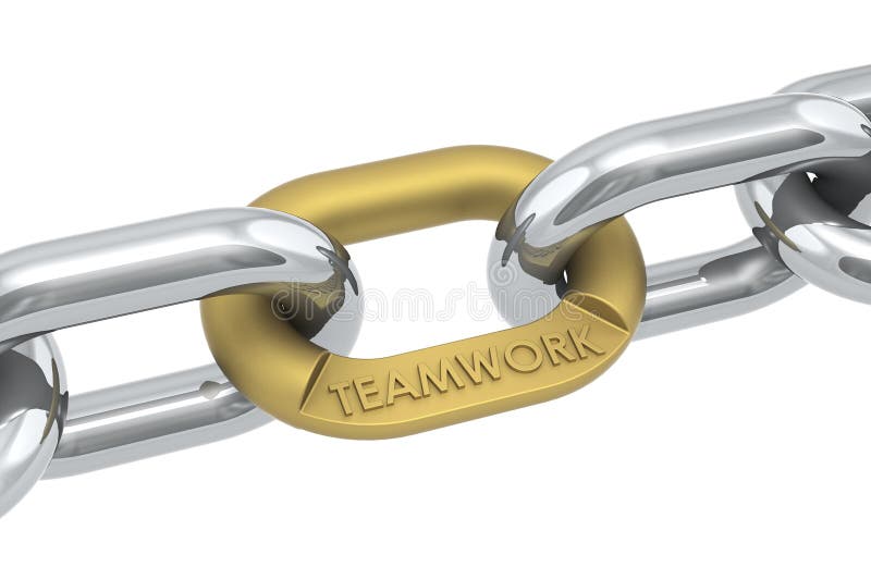 Teamwork Golden Yellow Word Text with Handwritten Gold Vibrant Colors ...