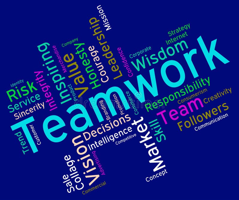 TEAMWORK - Wordcloud - SPHERE Stock Illustration - Illustration of ...