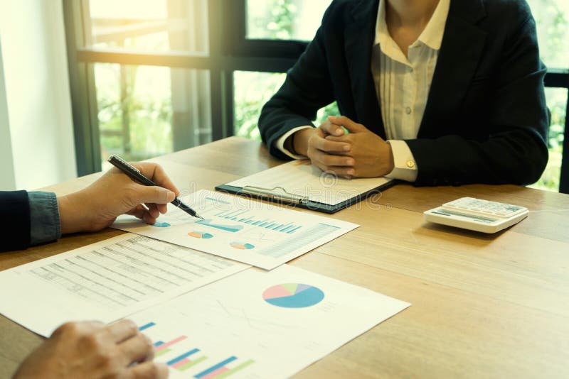 Teamwork Work in the Office Meeting and Consult Stock Photo - Image of ...