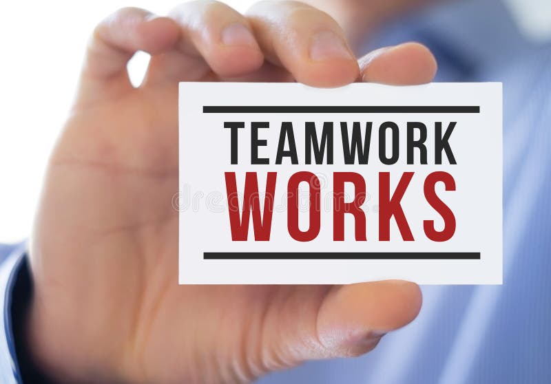 Teamwork works stock photo. Image of business, positive - 78505778