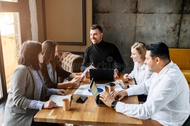 Teamwork of Young and Ambitious People Stock Image - Image of career ...