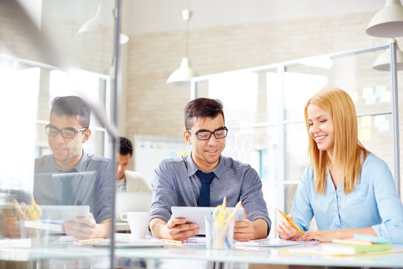 Teamwork stock photo. Image of businesspeople, office - 52875848