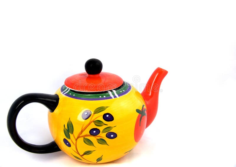 Colourful teapot stock image. Image of pattern, teapot - 13201637
