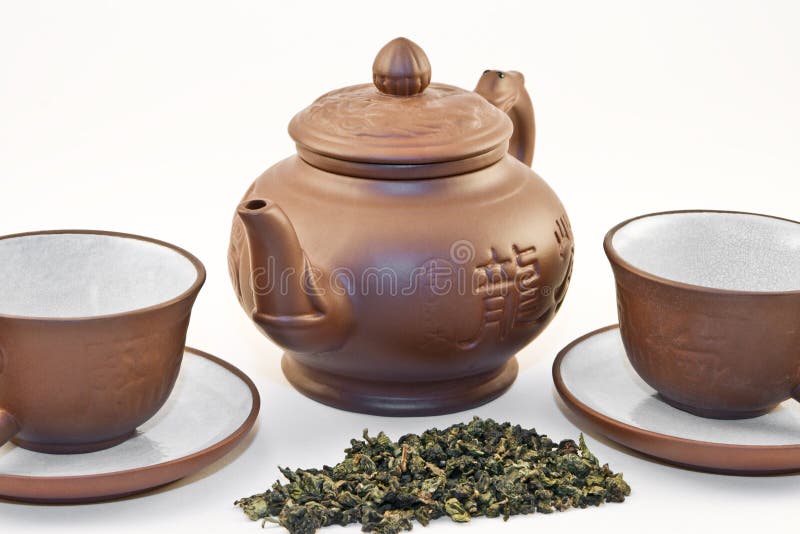 Teapot, Cups and Tea Things Stock Image - Image of food, group: 18781757
