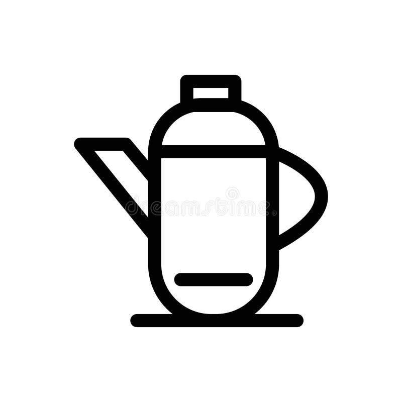Teapot Icon for Kitchenware and Tea Brewing Stock Vector - Illustration ...