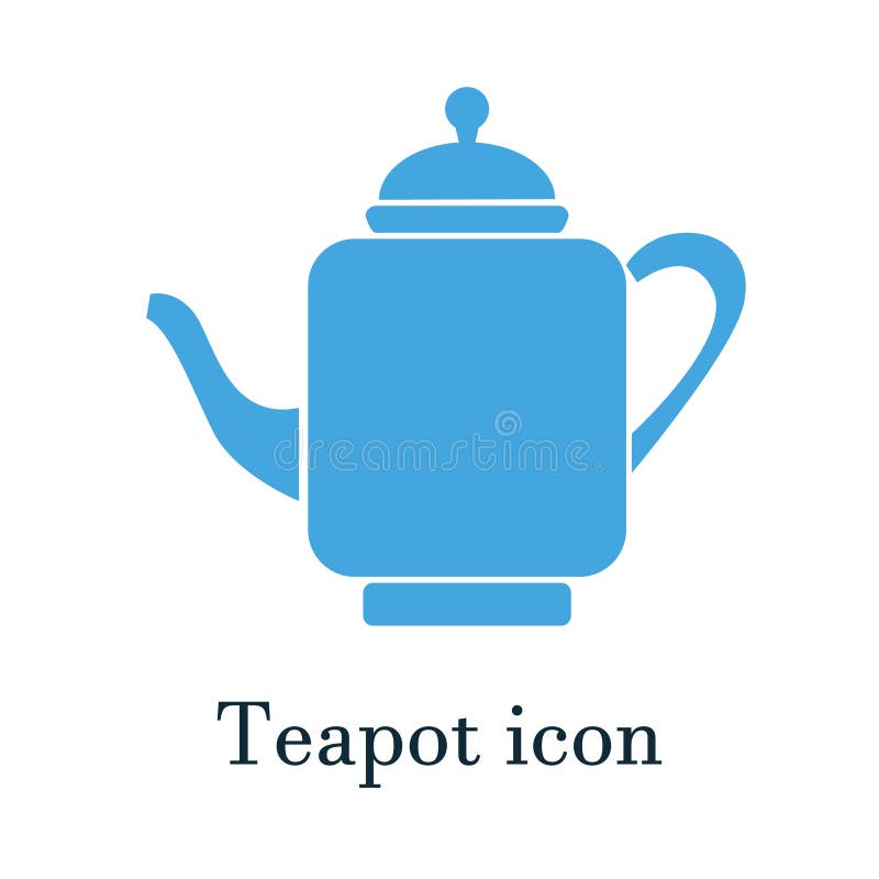 The Teapot Icon. Tea Symbol Stock Vector - Illustration of kettles ...