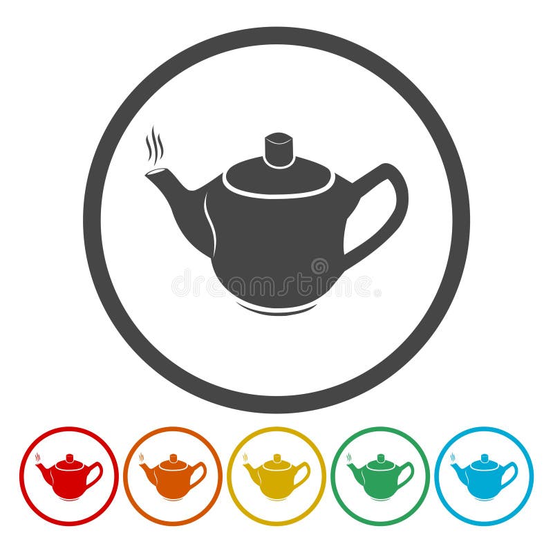 The Teapot Icon. Tea Symbol Stock Vector - Illustration of pour ...