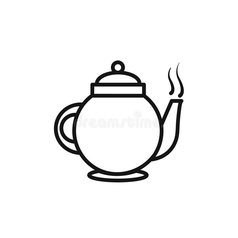 Teapot Icon Vector Set Collection for Web Stock Vector - Illustration ...
